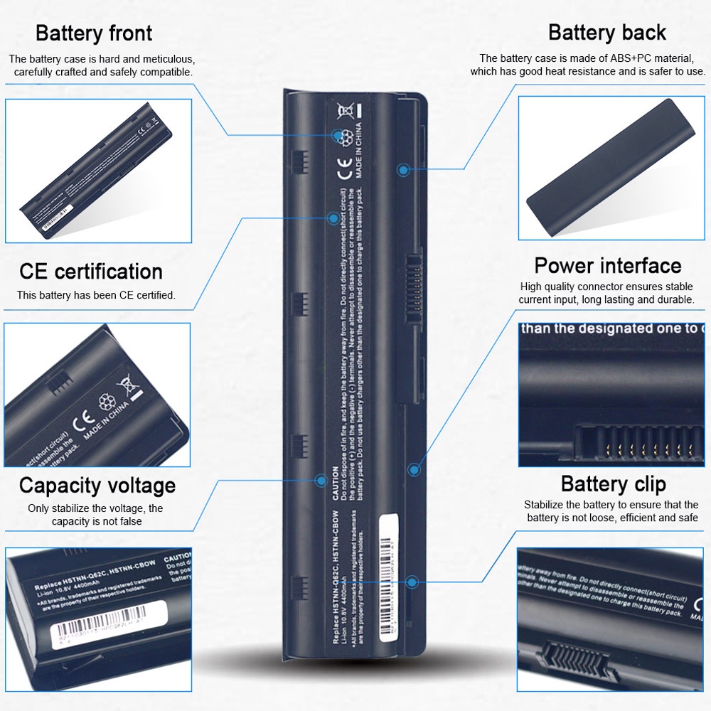 Laptop Battery for HP Pavilion DV3 DM4 DV5 DM4T G32 G56 G62 G72 G4 G6 ...