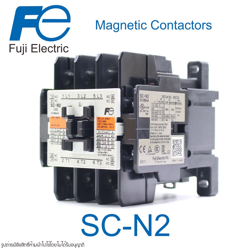 SC-N2 Fuji Electric MAGNETIC CONTACTORS Fuji Electric แมกเนติกคอนแทกเตอร์ FUJI SC-N2 FUJI ...