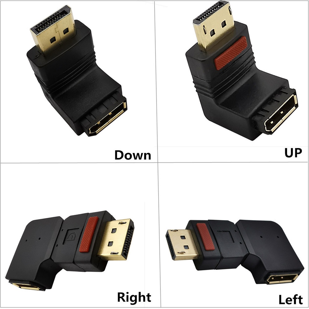 UP Down Left Right Displayport adapter Right angled DP adapter 4k60Hz ...