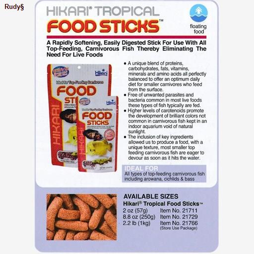 จุดประเทศไทยHikari Tropical Food Sticks ฮิคาริ อาหารเม็ดสำหรับปลามังกร ...