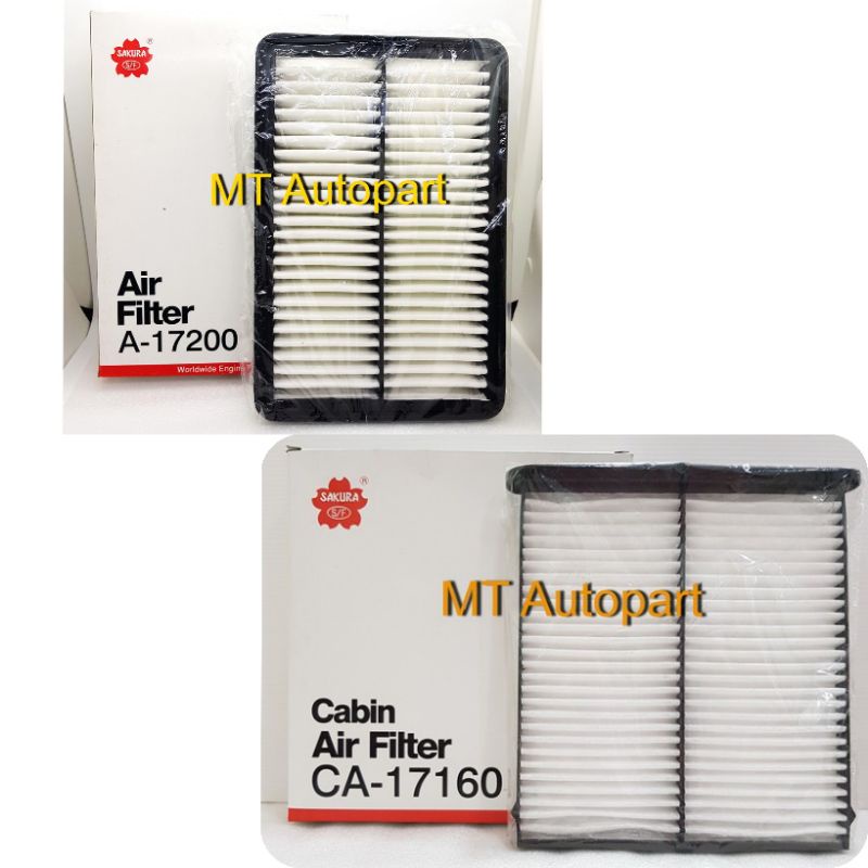 ชุด กรองอากาศ กรองแอร์ มาสด้า 3 Mazda CX5 Mazda3 Skyactiv A-17200 CA ...