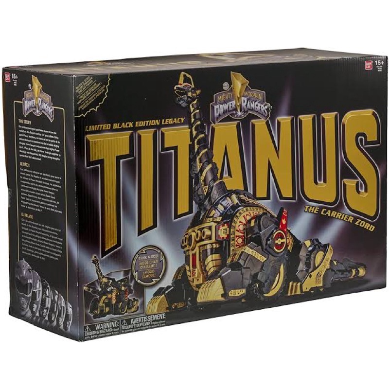 Bandai Power Rangers Legacy Titanus (Limited Black & Gold Edition ...