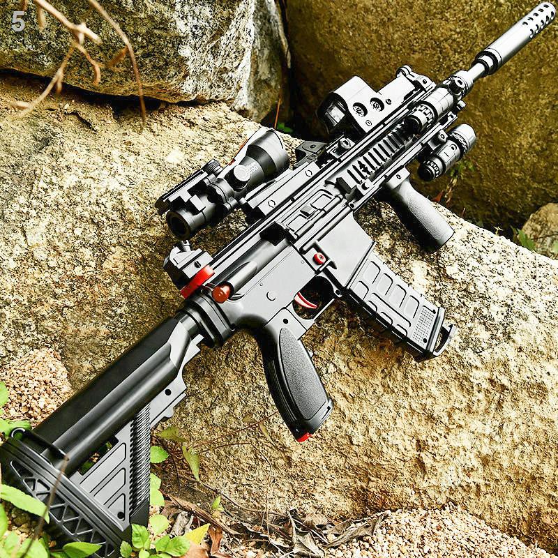 m416 เพียบพร้อมด้วยไฟฟ้าต่อเนื่องไฟระเบิดมือปืนปืนของเล่นเด็กในตัวเด็ก ...