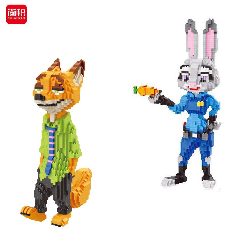 Balody Mini blocks cartoon zootopia auction figures Fox LEGO Cartoon ...