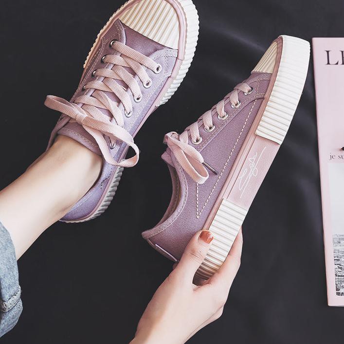 U532 รองเท้าผ้าใบลําลองสําหรับสตรีผ้าใบสไตล์เกาหลี - gamblilpaket.th ...