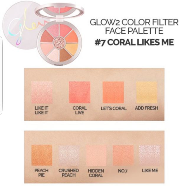 Missha New 2019Glow Season 2.Color Filter Shadow Palette.(มีหลายสี)No.7 ...