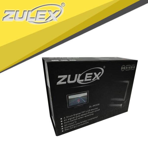จอแสดงผล LCD 4.3 นิ้ว TFT ZULEX สำหรับติดรถยนต์ ฟรีกล้องถอยหลัง ...