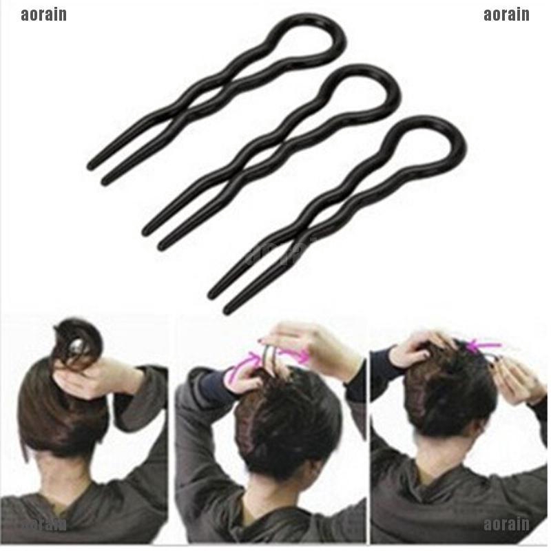 AG Magic Simple fast Spiral Hair Braid Twist Styling Tool Clip pin 3Pcs ...
