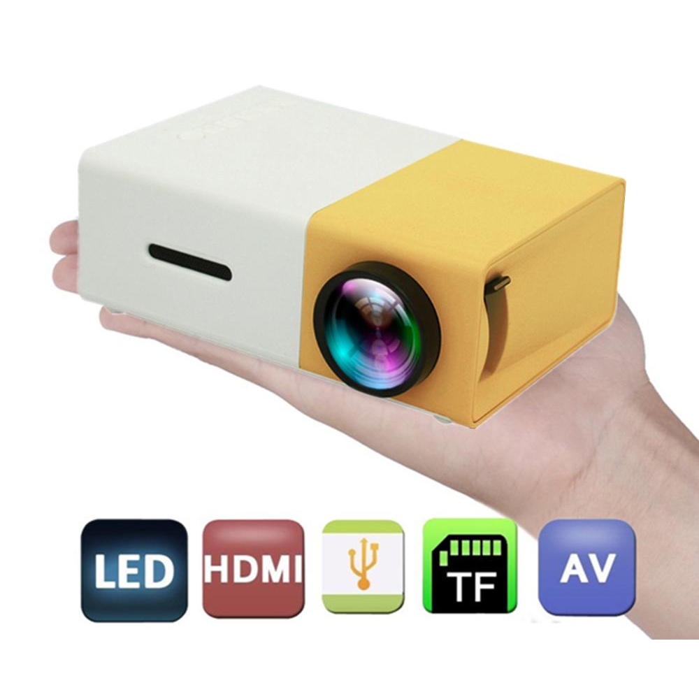 In stock YG300 Pro LED Mini Projector 1080P Full HD Supported HDMI USB ...