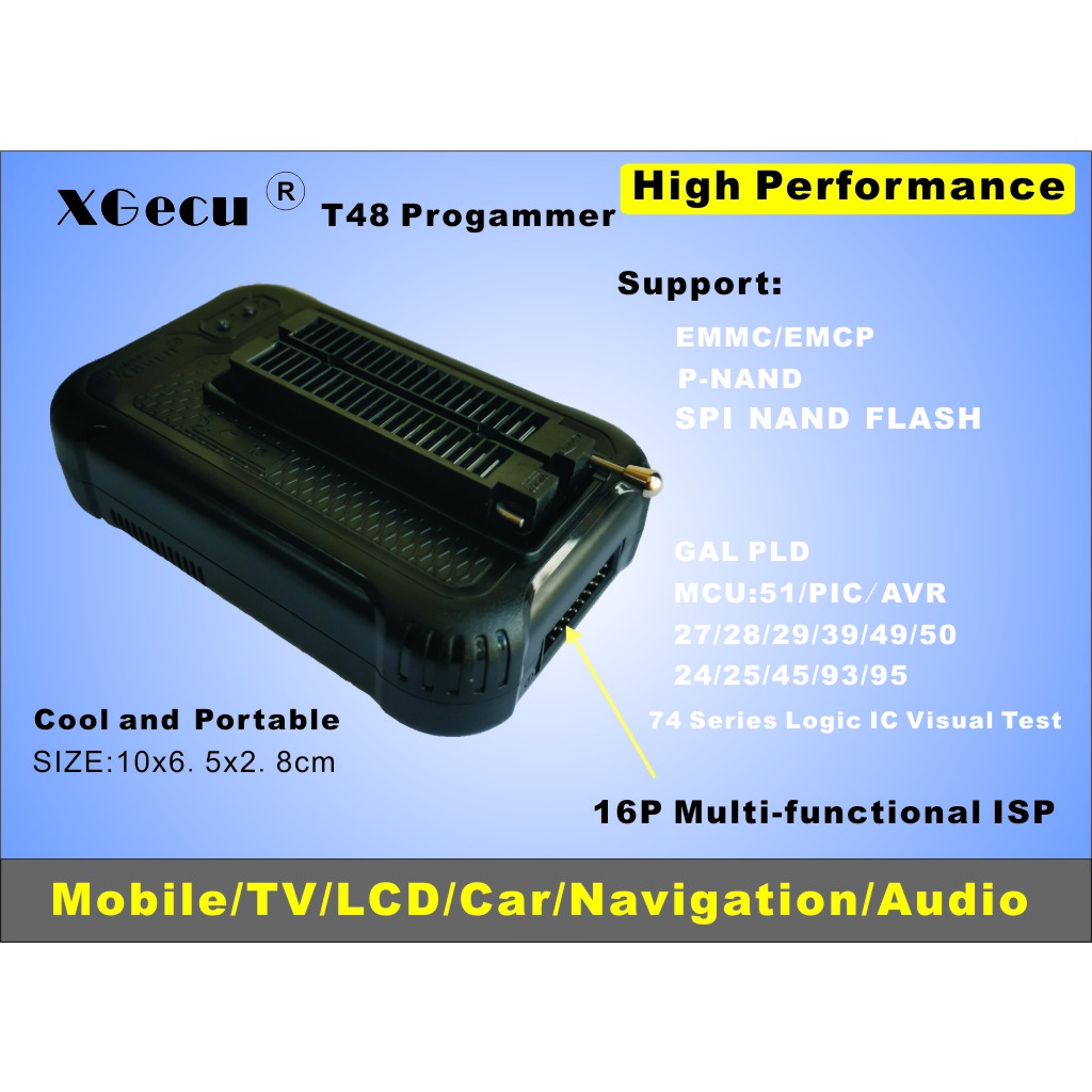 XGecu T48(TL866-3G) programmer (TL866 3rd generation) - electechtools - ThaiPick