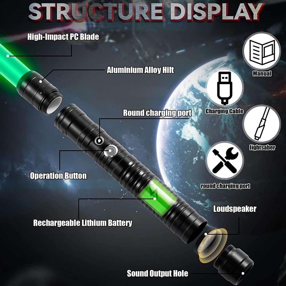 กระบี่RGB Lightsaber Laser Light Saber Sword Sabre De Luz Toy Kpop ...