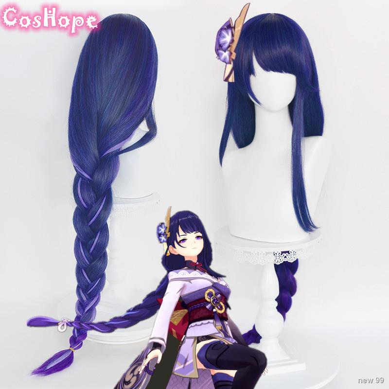 ♚♨อะนิเมะยอดนิยม Genshin Impact Baal Cosplay Raiden Shogun Wig 90cm ...