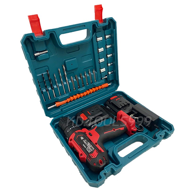 พร้อมส่ง ♧สว่านแบตสว่านไร้สายสว่าน3ระบบCALSO 88Vแบต2ก้อนพร้อมสายชาร์จ เจาะเหล็ก, เจาะไม้, เจาะ ...