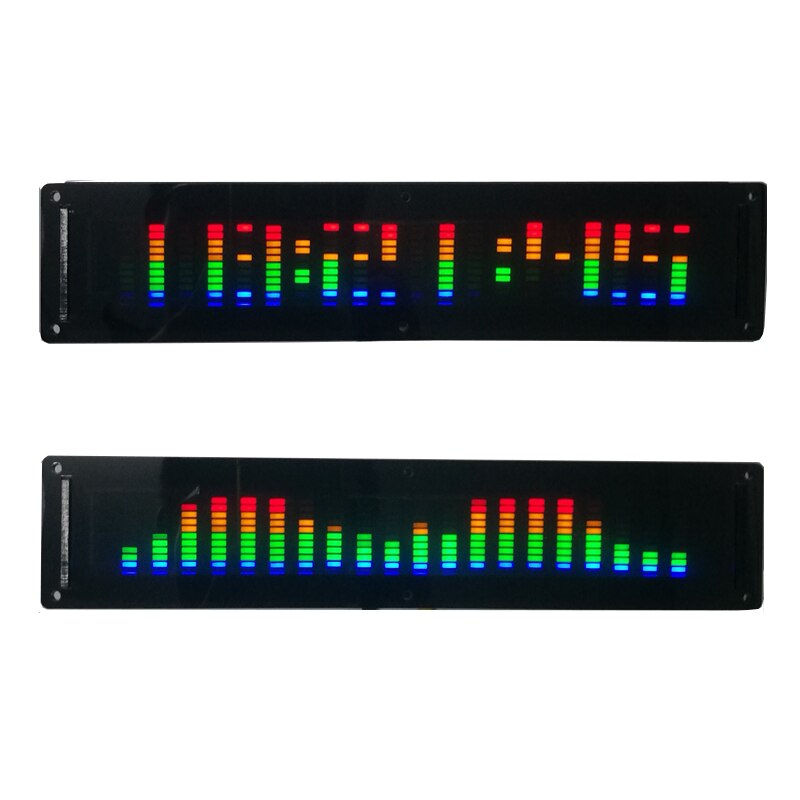 New Dual 30bit Full Color LED Audio Level Indicator Panel VU Meter For ...