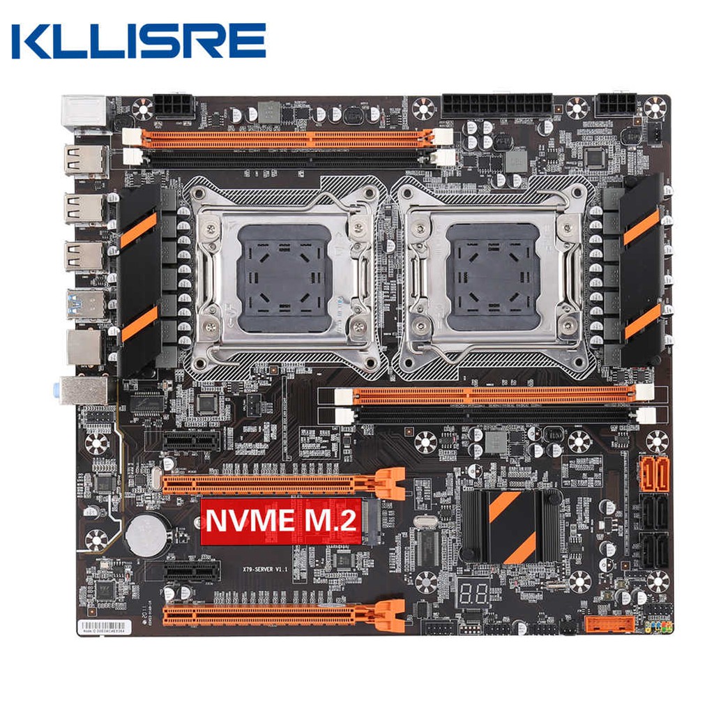 OEM Intel LGA 2011 V2 Kllisre X79 Dual CPU DDR3 M.2 NVME - kingcom ...