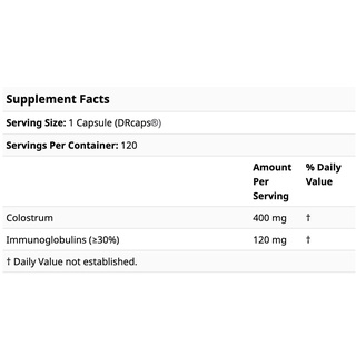 Jarrow Formulas Colostrum Prime Life, 500 mg, 120 Capsules | Shopee ...