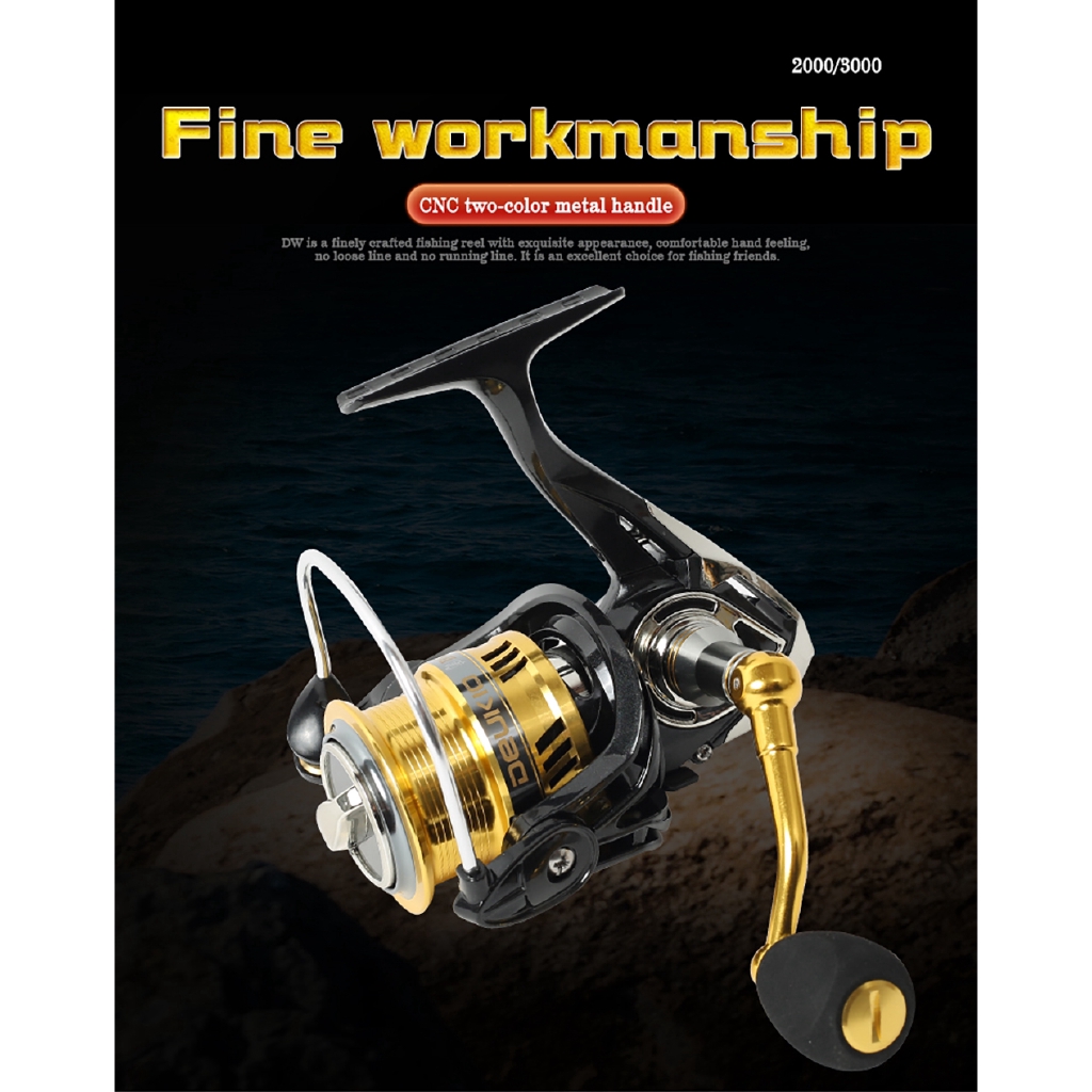 DEUKIO DW2000 รอกตกปลา 5 1BB อัตราทดเกียร์ 6.7 1 - extreme_outdoor - ThaiPick