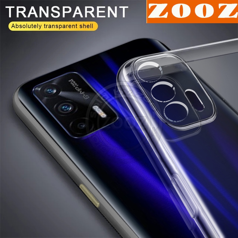 Realme GT C21 C20 C17 7i V15 V11 V5 V3 (5G) Transparent Crystal TPU ...