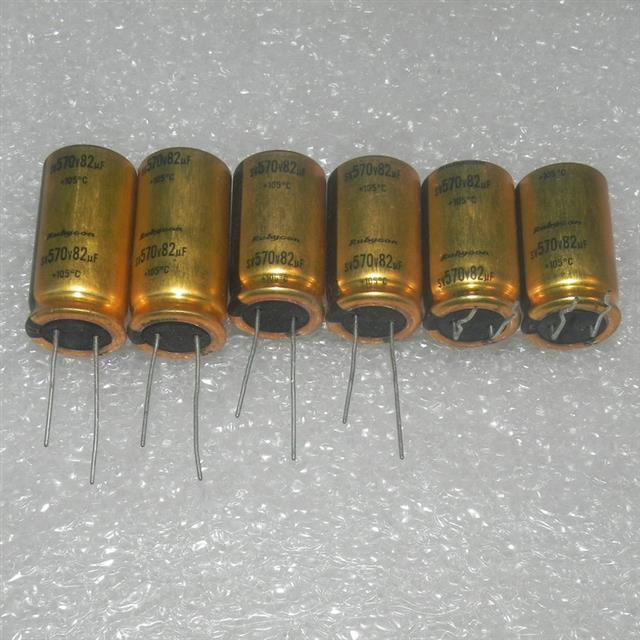 ญี่ปุ่น RUBYCON 570V 82UF 500v82uf sv570v Gold-โหลด bile เครื่องสูงแรงดันไฟฟ้าตัวเก็บประจุ1PCs ...