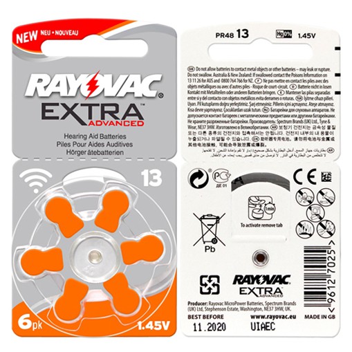 ถ่าน A13 13A PR48 ซื้อ 3 ฟรี 1 ถ่านเครื่องช่วยฟัง Raynovac made in UK แพ็ค 6 ก้อน - sanooksabuy ...