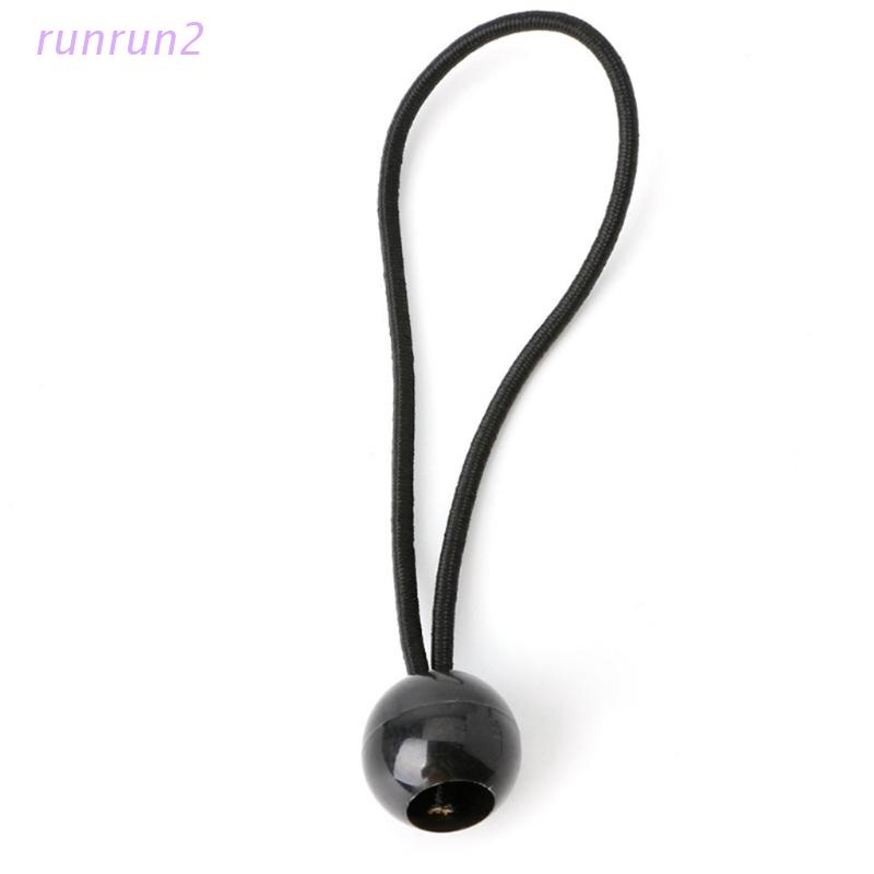 RUN* 10 Pcs Black Ball Bungee Pack Shock Elastic Tie Loop Cord Fixing ...