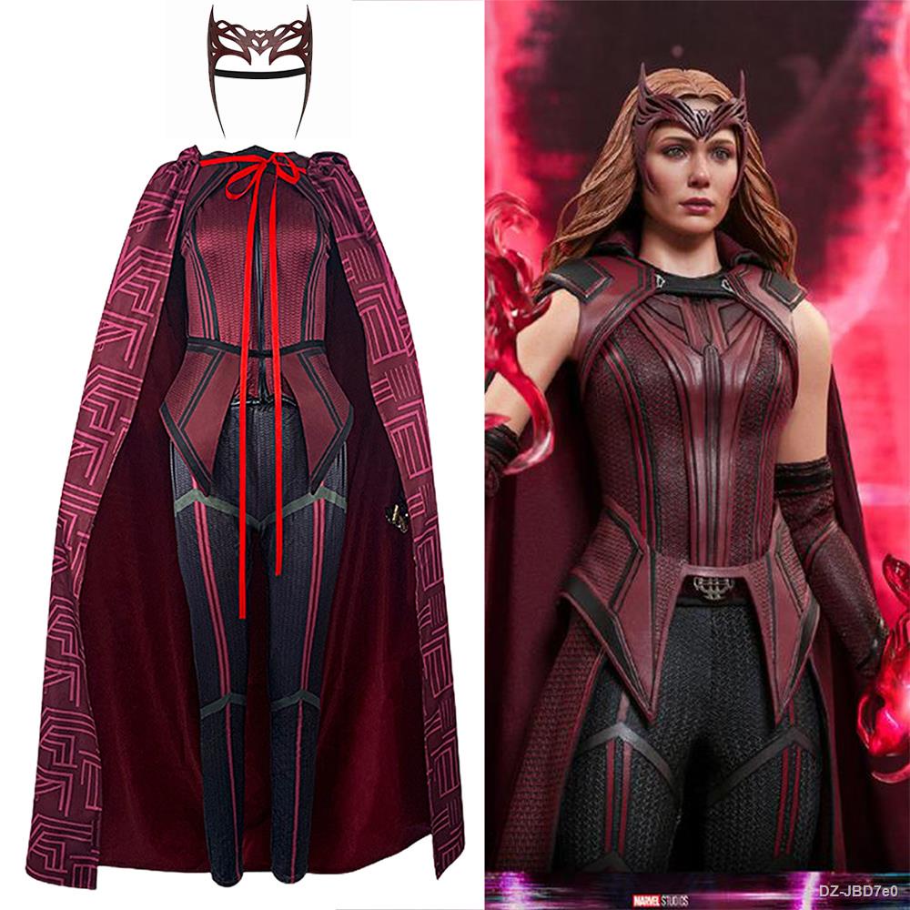 สวมบทบาท P-jsmen Wanda Vision Scarlet Witch Cosplay Costume Outfits ...