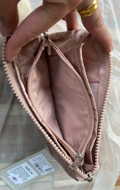 Kipling Creativity L สี Metallic Blush กระเป๋า 3 ช่อง ของใหม่ป้ายห้อย ...