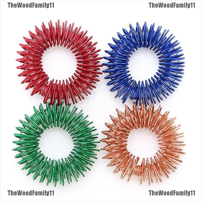 [COD]THF 1pc Finger Massage Ring Acupuncture Ring Therapy Relax Hand ...