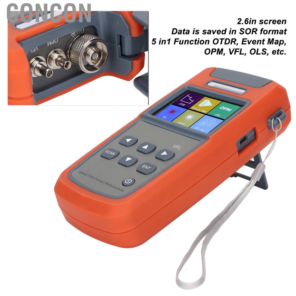 Concon Optical Time Domain Reflectometer Handheld OTDR Technology 5 in ...