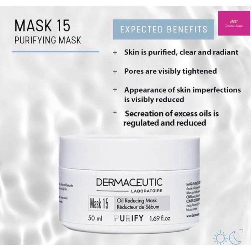 พร้อมส่ง Dermaceutic Mask 15 Purifying Mask 50 ml - dermathena - ThaiPick
