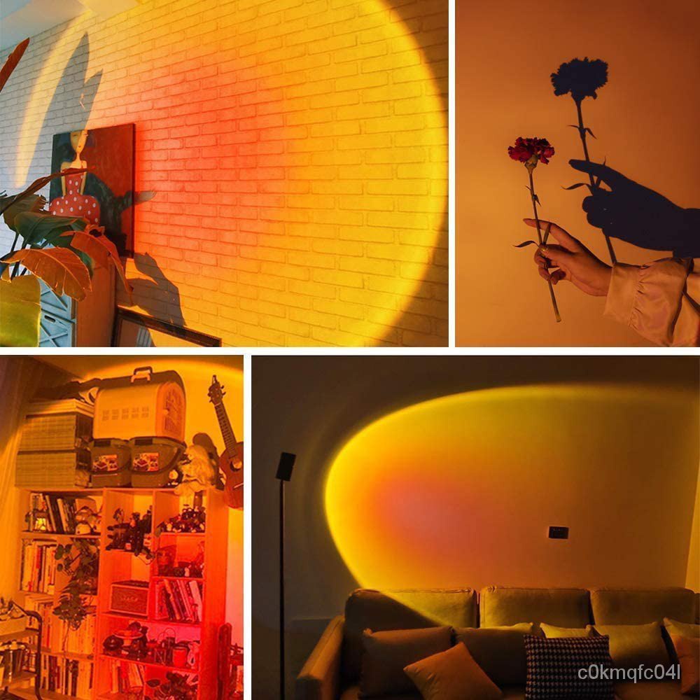 Sunset Lamp, Sunset Light with Remote Control ,16 Colors and 4 Modes ...
