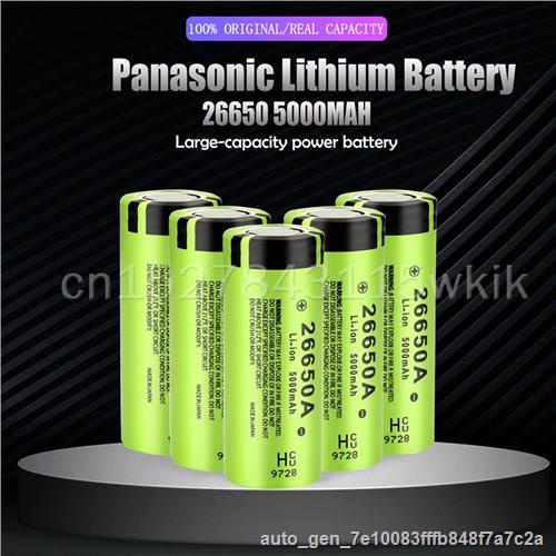 1 10PCS al Panasonic al 26650A 26650 3.7V 5000mAh Lithium Rechargeable ...