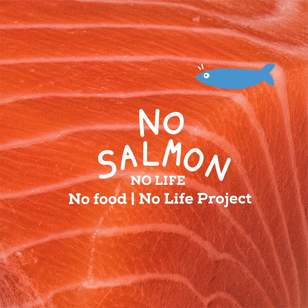 ABEARABLE - NO SALMON NO LIFE - เสื้อยืดเปลี่ยนสีตามแสงแดด - สี Grey ...