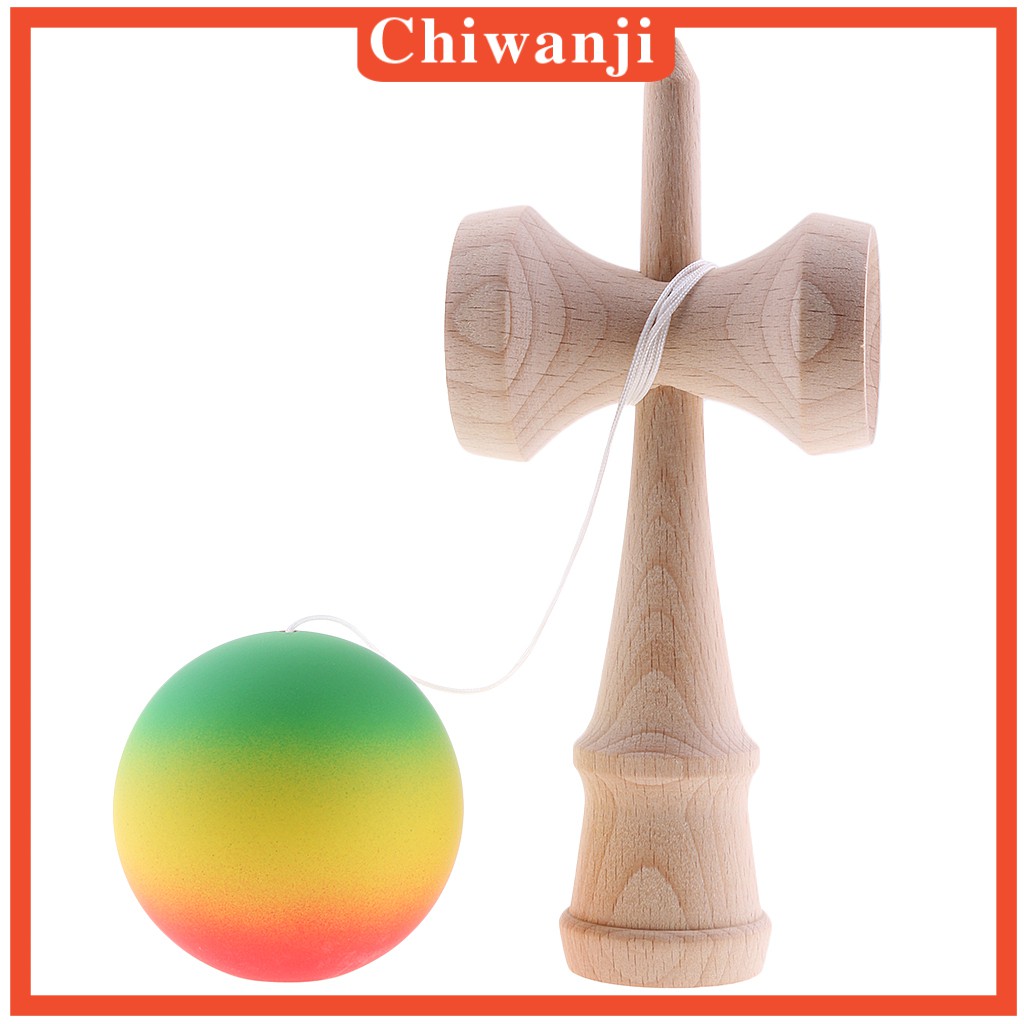 ღღ[CHIWANJI] Japanese Kendama Ball Wooden Toy Skill Ball Full Size Kids ...