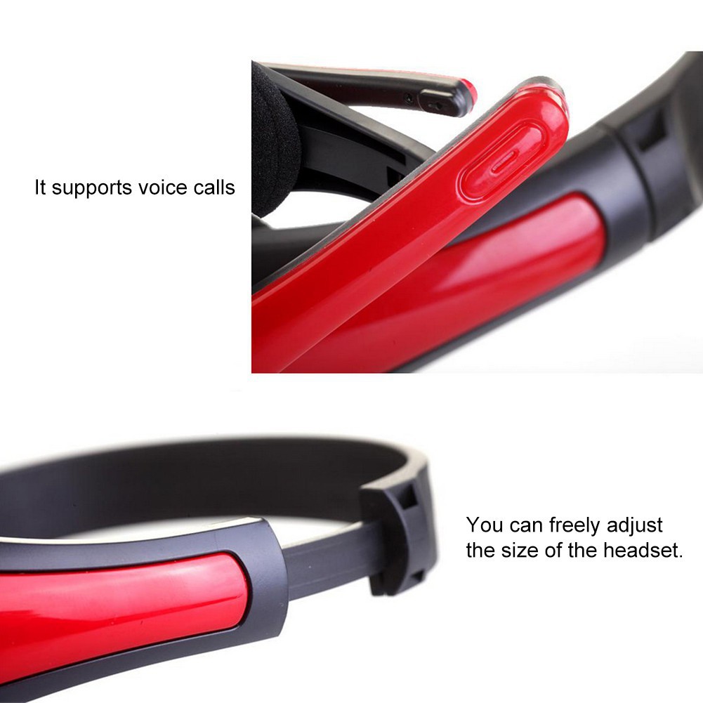 Red/blue universal computer laptop headset ergonomic design gaming ...