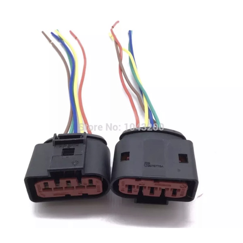 AK81 1J0973775A For VW / AUDI MAF Mass Air Flow Sensor 5 Pin Connector ...