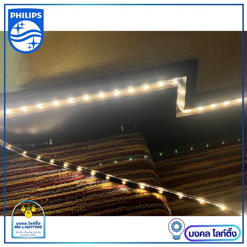 PHILIPS ไฟเส้น LED Rope Strip ยาว 50 เมตร ฟิลิปส์ รุ่น 31086 แสงขาวและ ...
