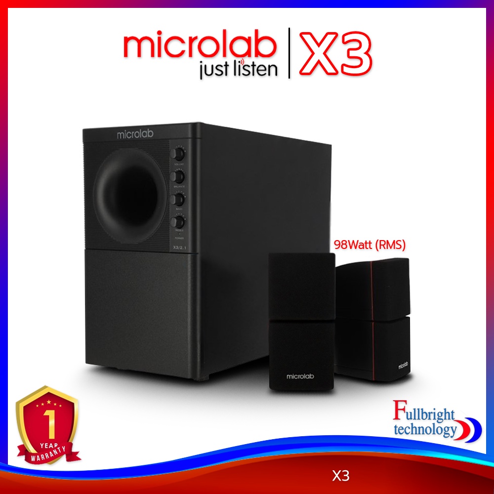 ลำโพง microlab x32.1 x3 2.1Bluetooth เสียงดี ของแท้ ประกัน 1 ปี ประกันศูนย์ (ริมแดง) - hpbyiqink ...