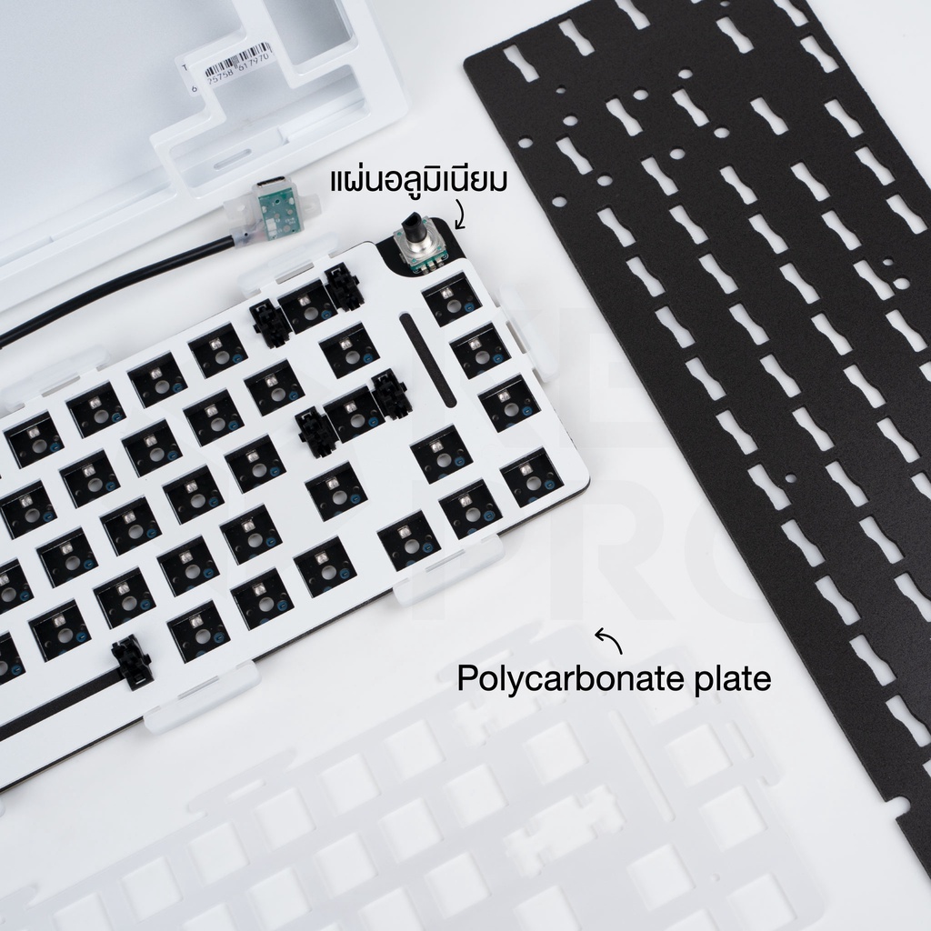 คีย์บอร์ด AKKO MOD 008 เคสอลูมิเนียม ขนาด 65 RGB Hotswap Aluminum ...