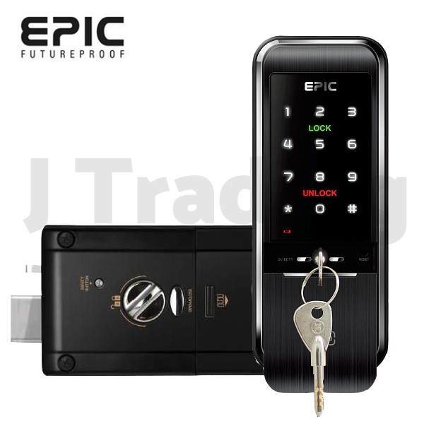 EPIC TRIPLEX 3 WAY (ฟรี ติดตั้งใน) อิเล็กทรอนิกส์ล็อค กลอนประตูดิจิตอล ...
