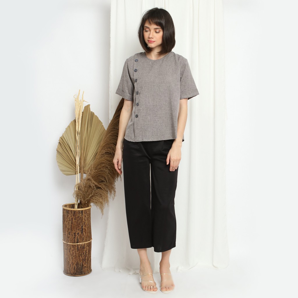 เสื้อท็อปส์ Blusha Acorn สําหรับผู้หญิง - batik_dirga.th - ThaiPick