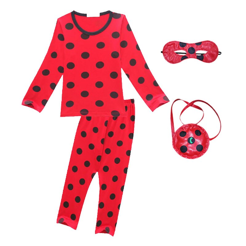 Lady Bug Ladybug Autumn Children's Pajamas Set Red Dot Print Clothing ...