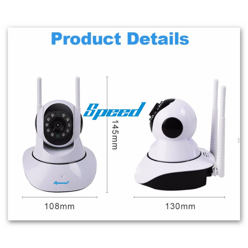♥♥♥ Speed CCTV 720P WIFI IP Camera HD 1.0MP Video Surveillance P2P Home ...