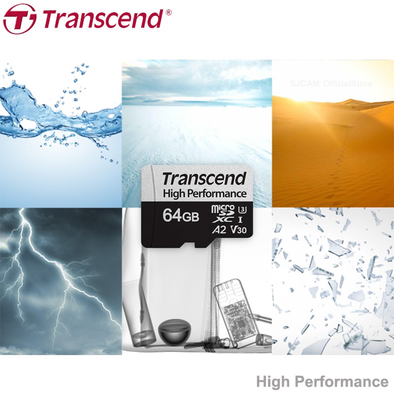 Transcend High Performance MicroSD Card 64GB (R 100MBs W 60MBs) สำหรับ ...