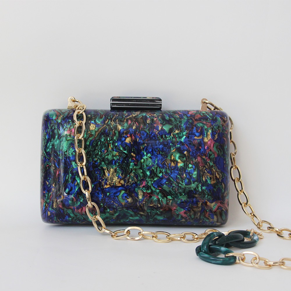 New Fashion Accessory Women Bag Vintage Marble Party Prom EveningBag ...