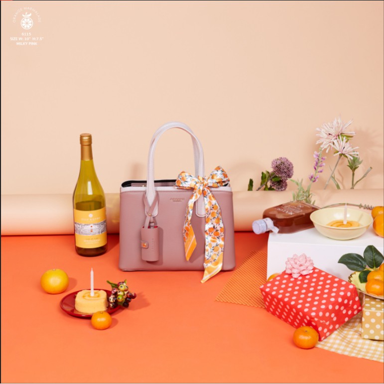 กระเป๋าORANGE MARMALADE SNAKE PRINT PU LEATHER 6115 ...