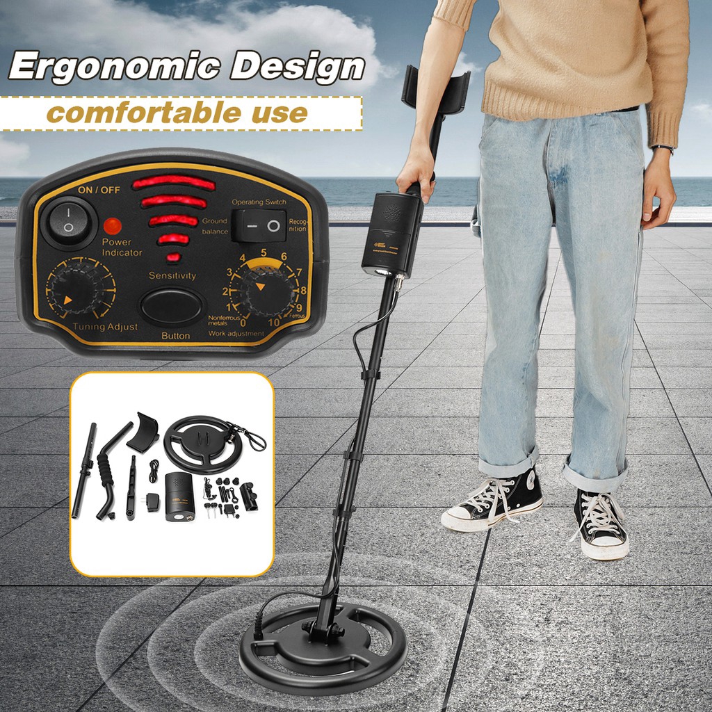 DC 5v waterproof professional metal detector underground search depth 1 ...