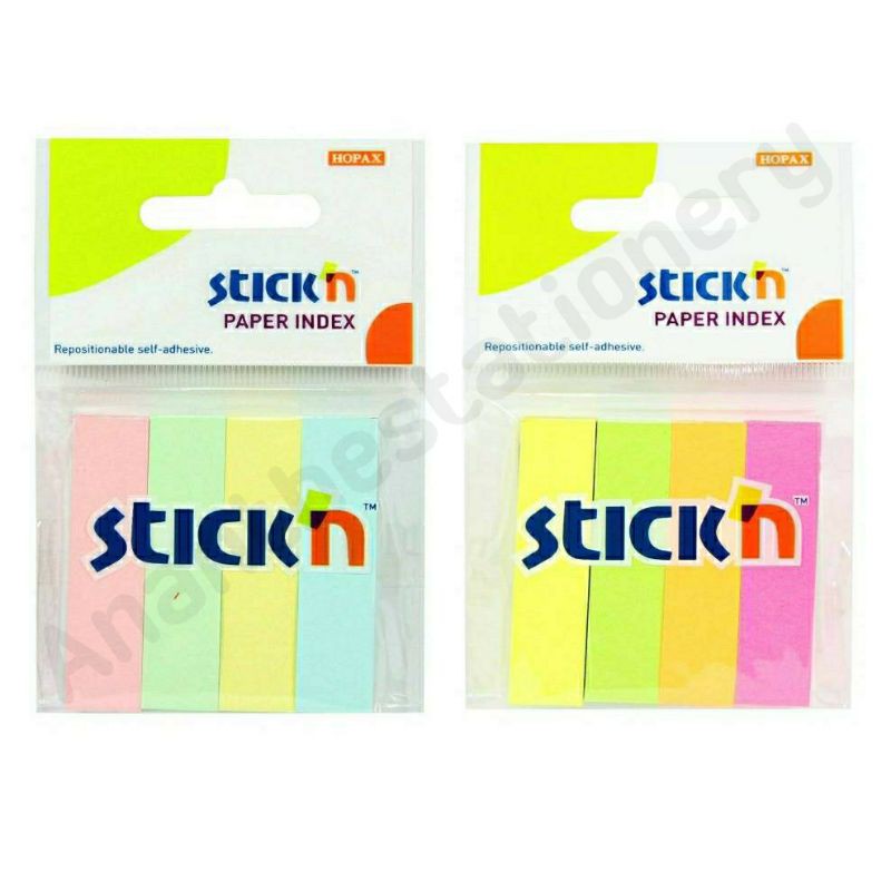 โพสต์-อิท โน๊ต Stick'n paper index ขนาด 1.2x5 ซม. | Shopee Thailand