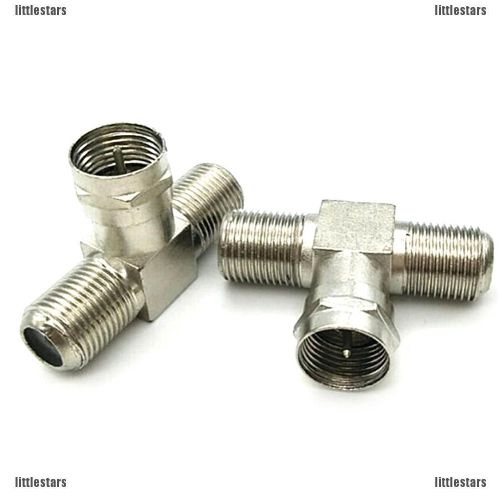 {LUV} Male to 2 Female 2 Way F-Type Splitter Combiner TV Virgin Cable ...
