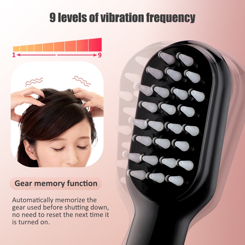 Electric Hair Growth Comb Infrared Laser Hair Care Style Anti-Hair Loss ...